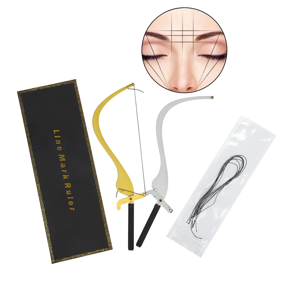 Tattoo-Eyebrow-Bow-Arrow-Thrush-Artifact-with-10-Strip-Line-Eyebrows ...