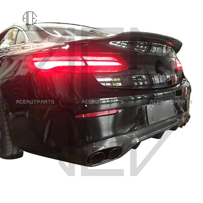Amg E53 E63 Coupe Diffuser Fit For Mercedes E Class W238 Benz Black ...