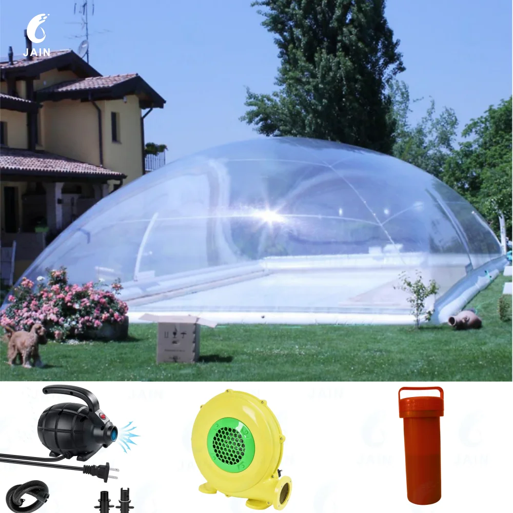 Transparent-giant-inflatable-pool-cover-round-bubble-dome-pool-cover ...