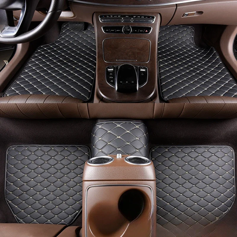 5pcs-Universal-Auto-Fu-matten-Pu-Leder-Auto-Teppich-Fu-polster-Auto ...