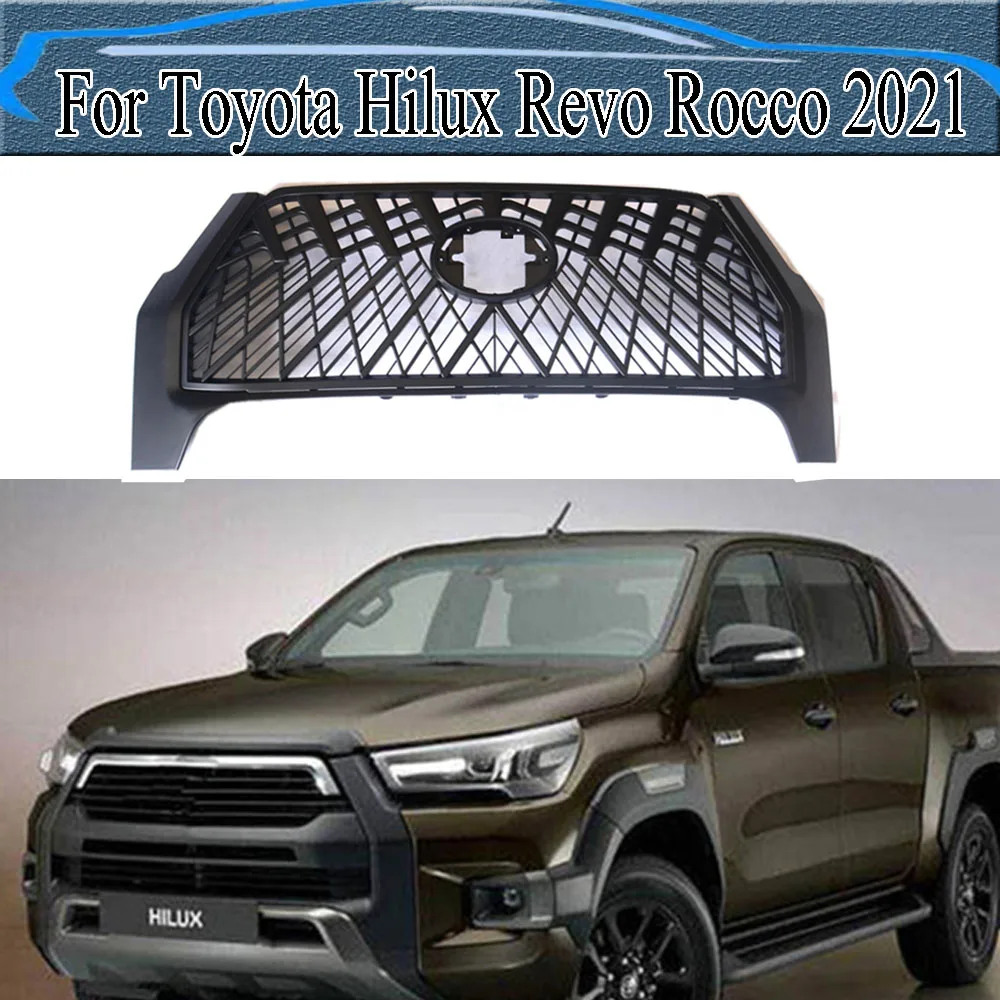 For Toyota Hilux Revo Rocco 2021 Auto Accessories Front Bumper Mesh ...