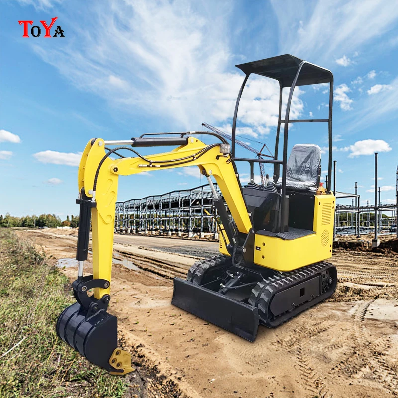 1-2-Ton-Excavator-CE-EPA-Small-Hydraulic-Digger-With-Bucket-Diesel ...
