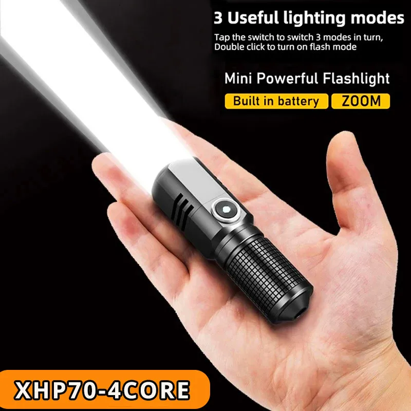 XHP70-LED-Flashlight-Portable-USB-charging-Flashlight-Camping-3 ...