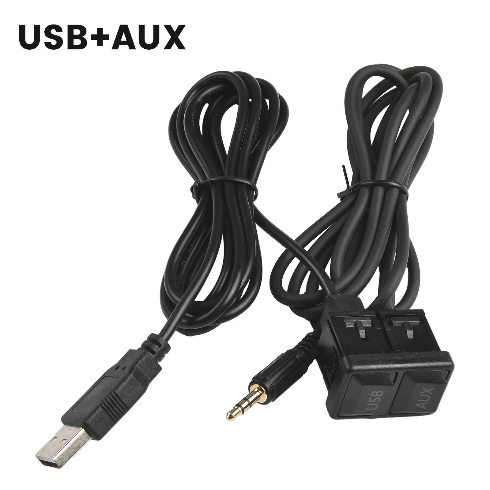 Car-Dash-Flush-Mount-AUX-USB-Port-Panel-Car-Boat-USB-Extension-Cable ...