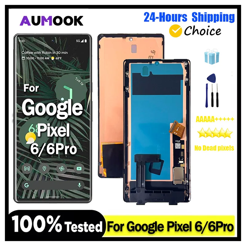 Pantalla OLED para Google Pixel 6 GB7N6, pantalla LCD, Digitalizador de ...