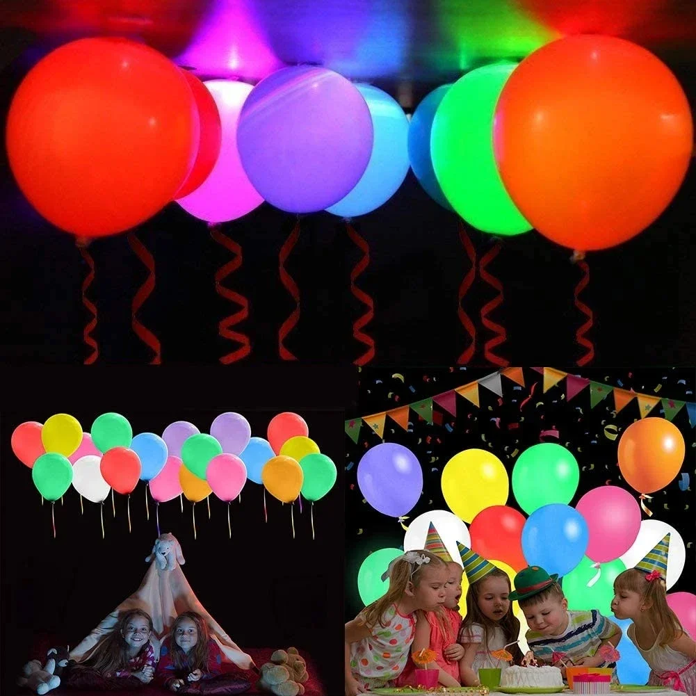 5-10pcs-LED-Light-Up-Balloons-Luminous-Balloons-Glow-In-The-Dark-Party ...