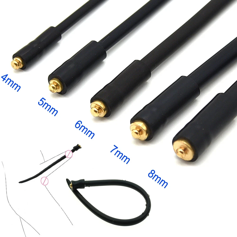 Electric Shock Horse Eye Stick Silicone Penis Plug Urethra Sounding ...