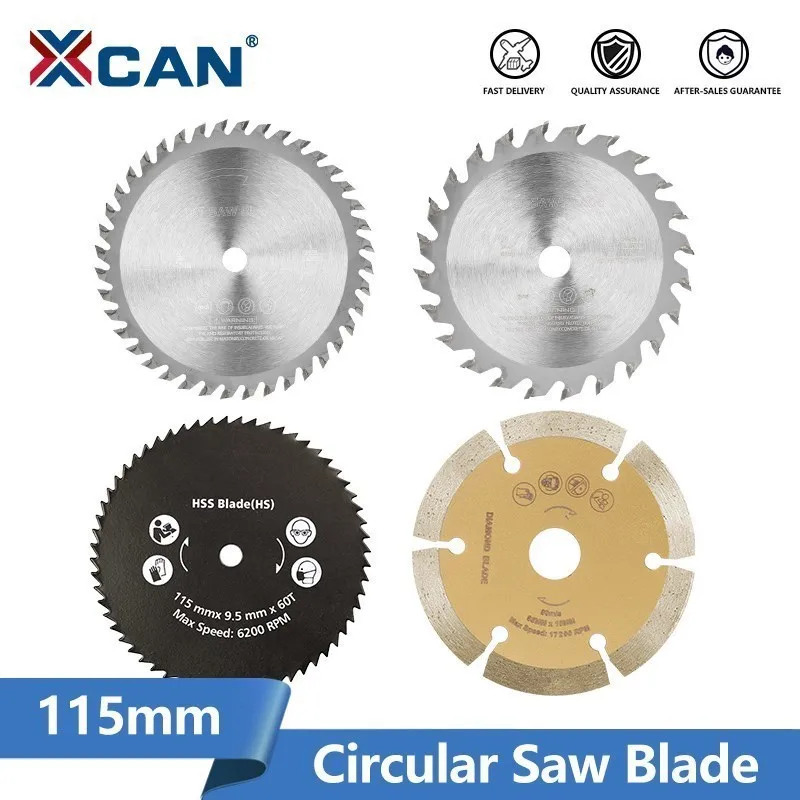XCAN-Wood-Saw-Blade-115mm-Carbide-Tipped-TCT-Saw-Disc-for-Woodworking ...