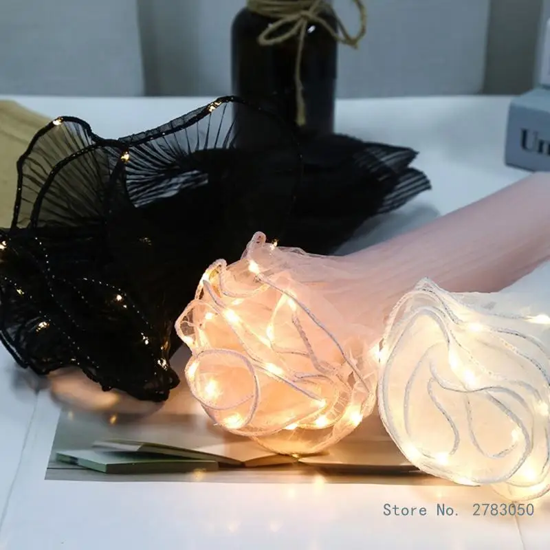 Wave-Yarn-Flower-Wrapping-Paper-With-Led-Lights-Valentines-Wedding ...