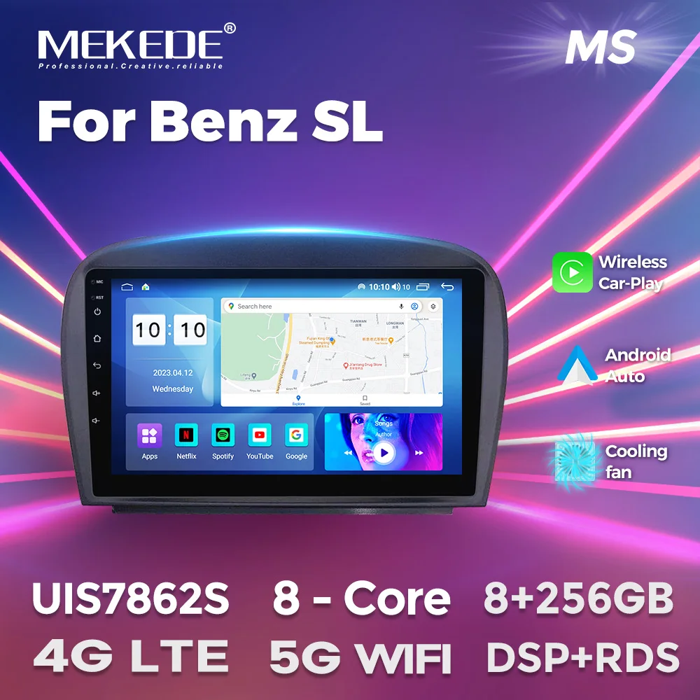 Android 12 for Mercedes SL R230 SL350 SL500 SL55 SL600 SL65 Car Radio ...
