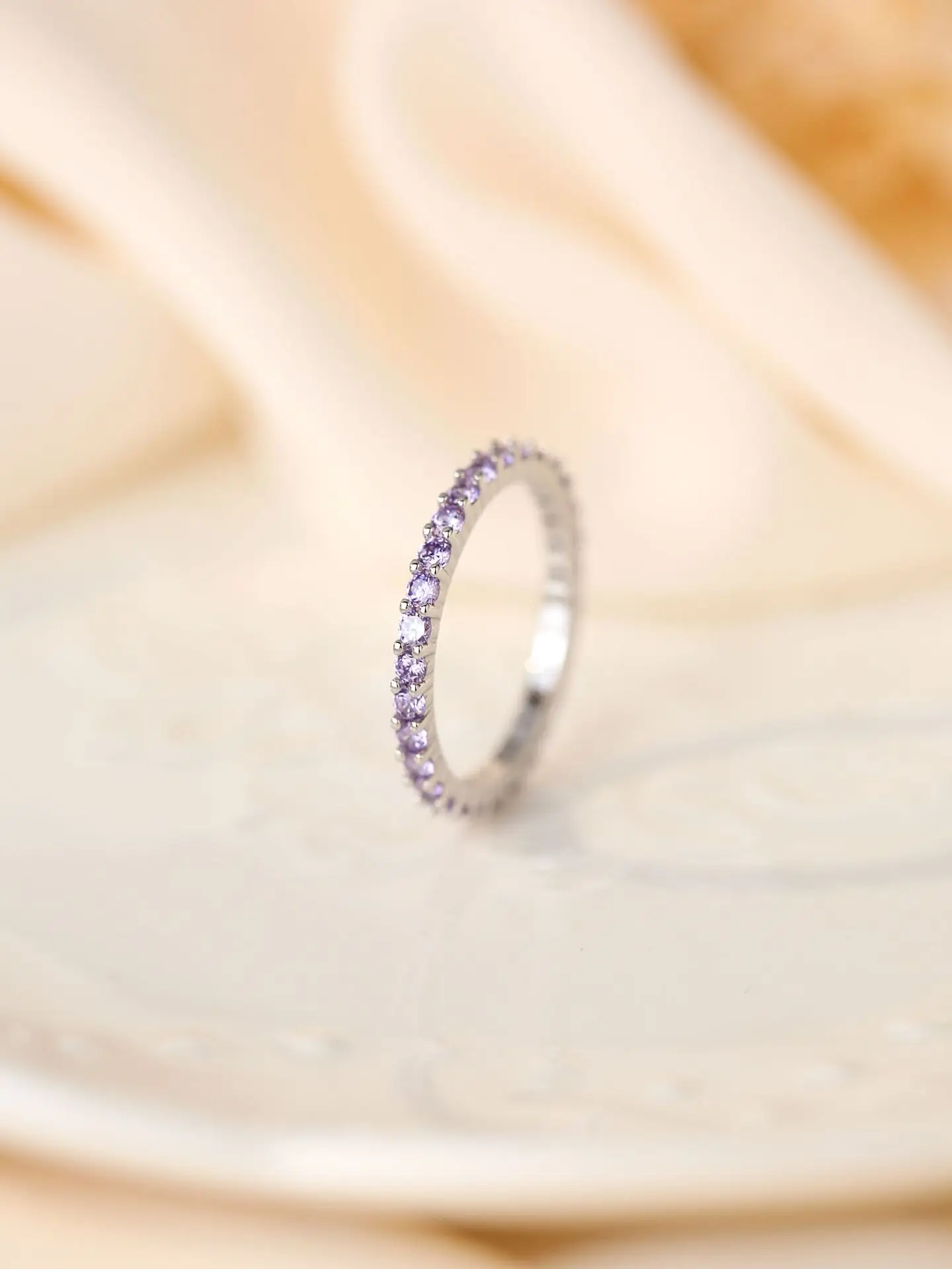 2023-New-100-S925-Sterling-Silver-Luxury-Amethyst-Row-Diamond-Ring ...