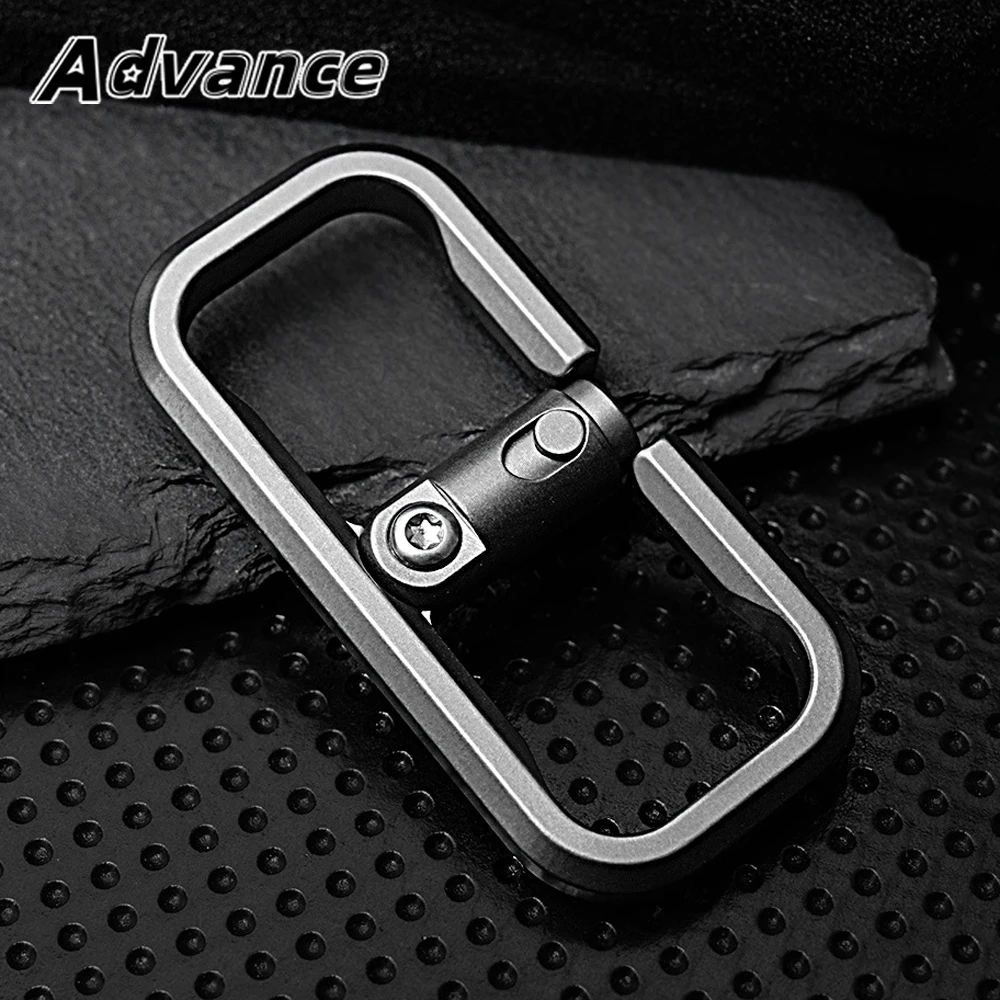 Titanium-Press-Lock-Keyring-Creative-Car-Keychain-Buckle-Outdoor-EDC ...