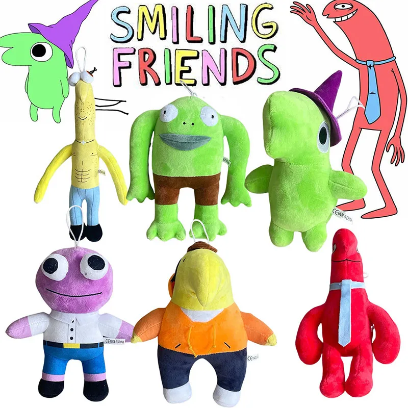 2024-New-Smiling-Friends-Plush-Toy-Mr-frog-Soft-Stuffed-Toy-Kawaii-Home ...