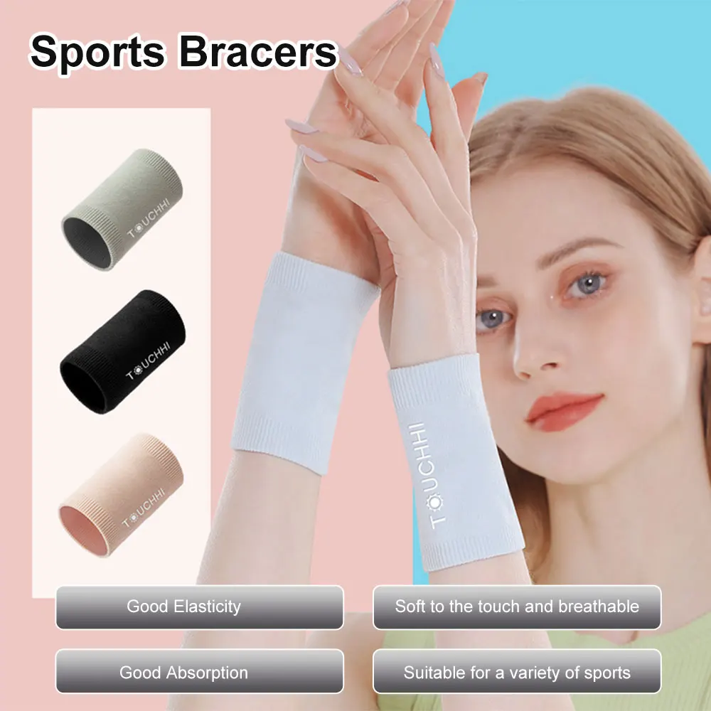 Protège-poignet,Serre-poignet élastique respirant, 2 pièces, pour le ...