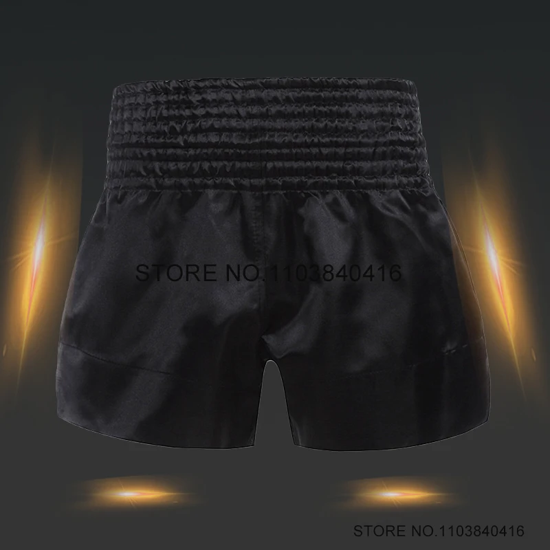 Short-Muay-Thai-Man-Plain-Boxing-Shorts-Womens-Child-Grappling ...