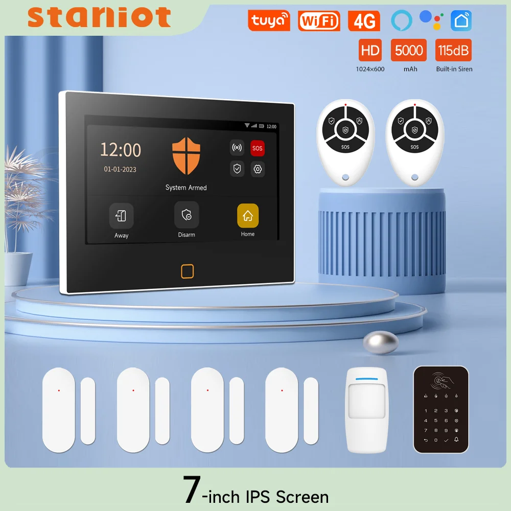 Staniot-7-inch-HD-Alarm-System-Wireless-WiFi-4G-Tuya-Smart-Home ...