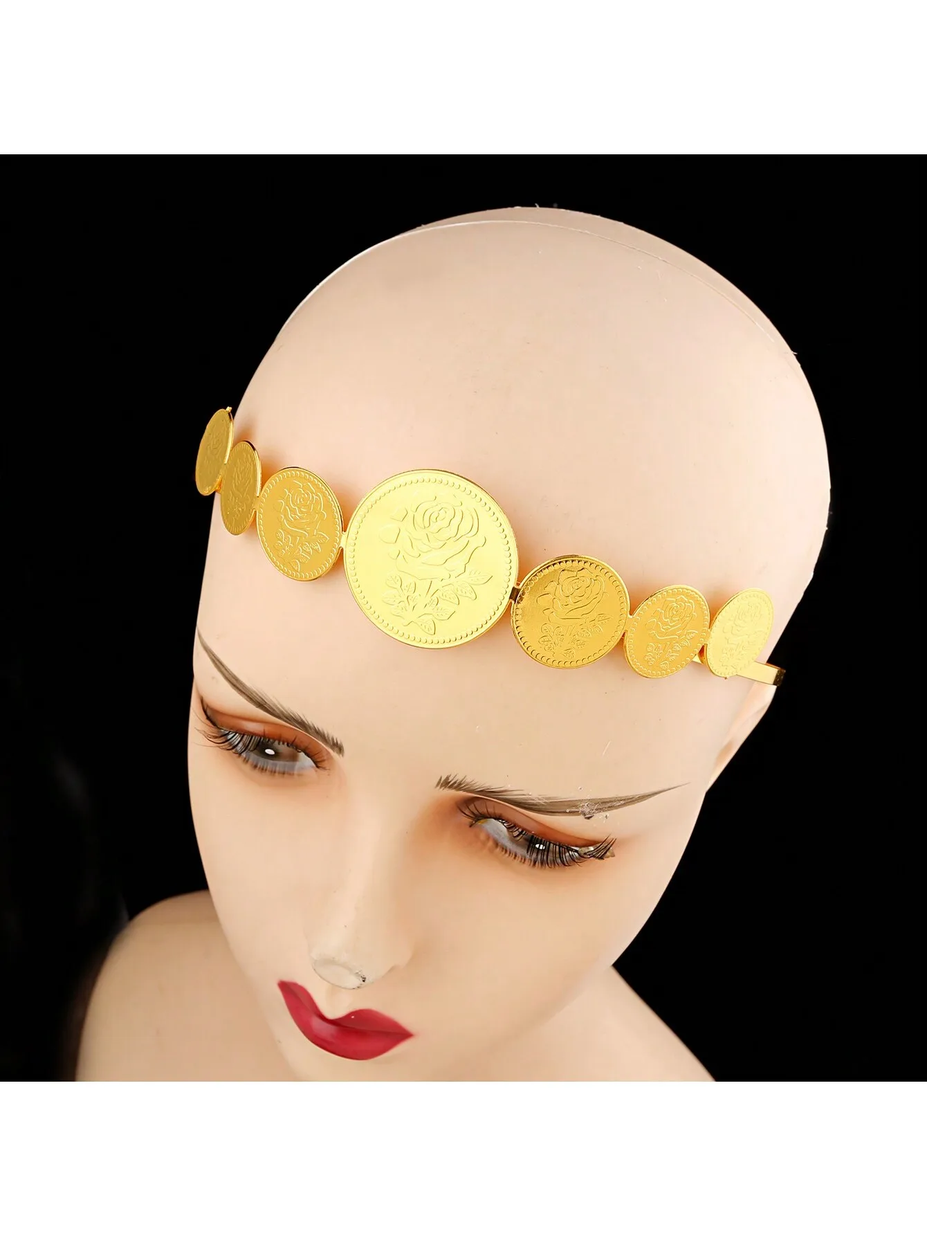 1pcs-Copper-Plated-Middle-Eastern-Rose-Flower-Bridal-Headpiece-Arab ...