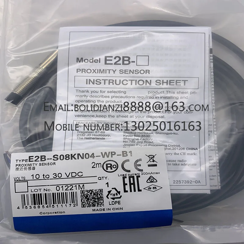 New proximity switch sensor E2B-S08K02-WP-C1-AT E2B-S08K02-WP-B1-AT