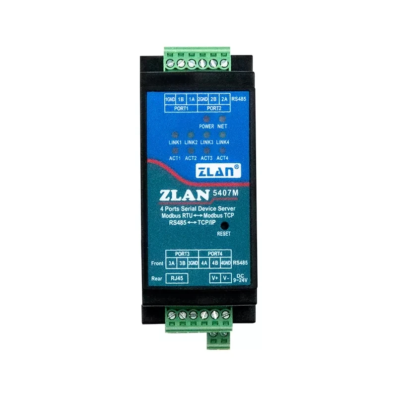 ZLAN5407M-4-port-RS485-to-Ethernet-Modbus-RTU-TCP-Gateway-Serial-device ...