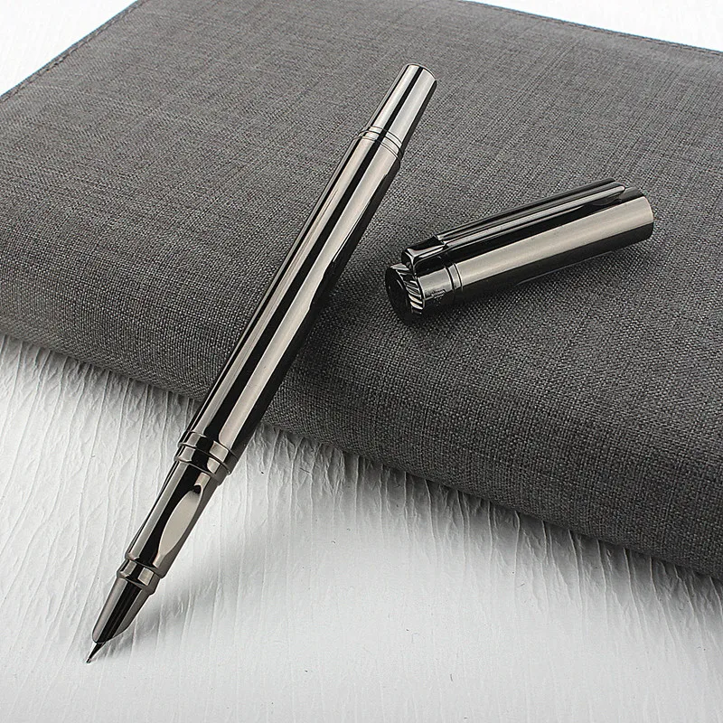 Luxury-Quality-Fashion-Metal-Gray-Fountain-Pen-Financial-Office-Student ...