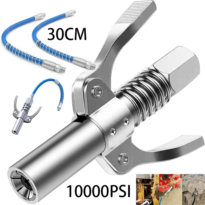 Grease Guns Coupler Heavy-Duty Oil Injector Pump Syringe Lubrication ...