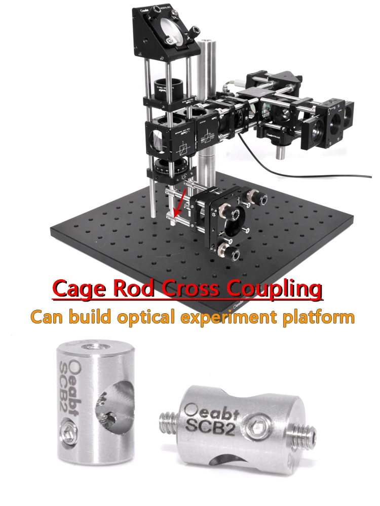 SCB2 Cage Rod Cross Coupling Support Rod Cross Mount Adapter 4 40 M3 ...