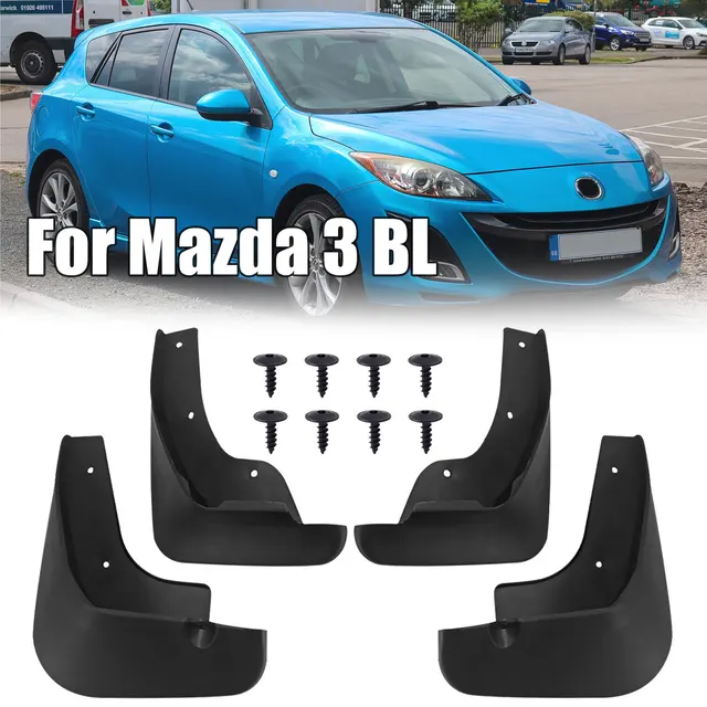 Splash Guards For 2010 Mazda3 2011-2013 Axela 4 Piece Set Mud Guards ...