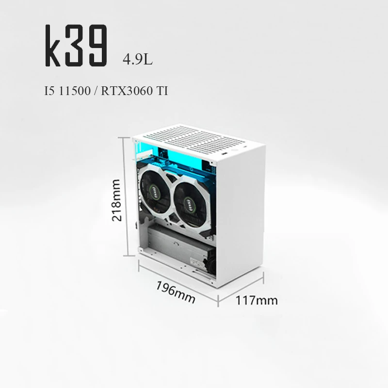 Pc Case Htpc Safe Cabinet Itx Mini Frame Spcc For Graphics Card Rtx ...