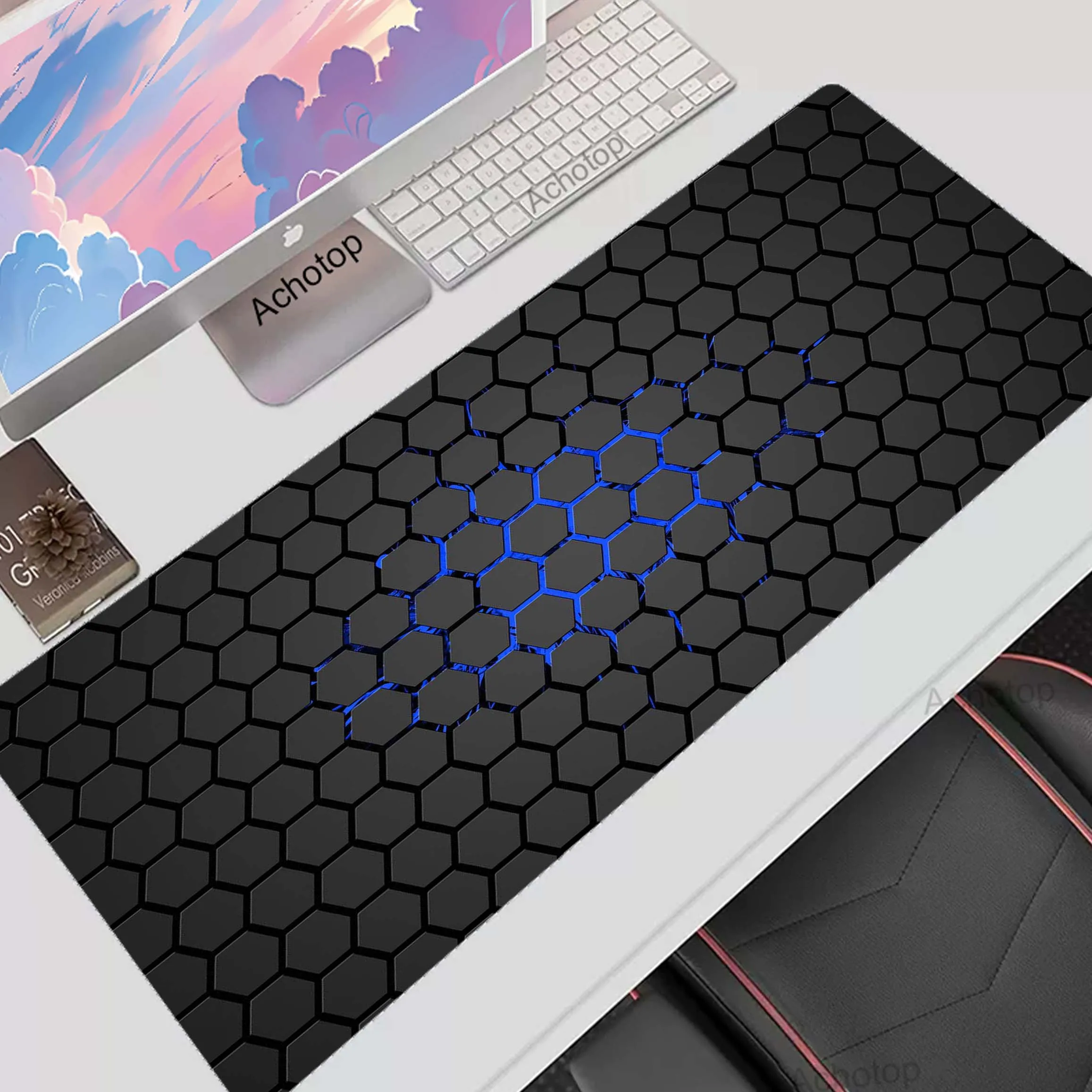 Computer-Mouse-Pad-GeometryGaming-Accessory-Mousepad-Black-White-Large ...