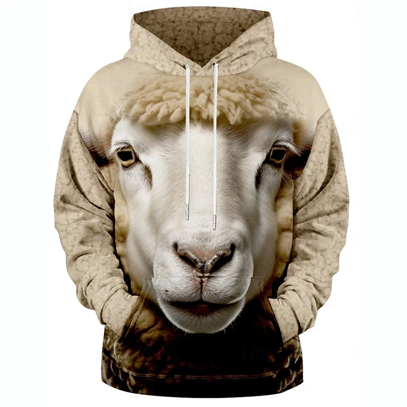 Cute-Animal-Headshot-Hoodie-Men-s-Clothing-Long-Sleeves-Casual-Hooded ...