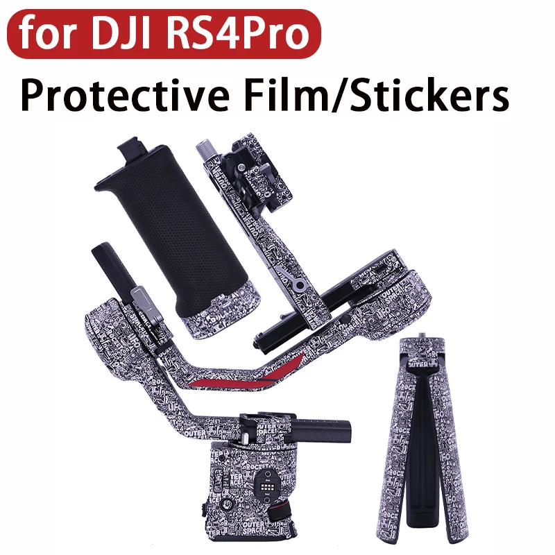 Sticker For DJI RS4 Pro Protective Film Gimbal Stabilizer Vinyl Wrap ...