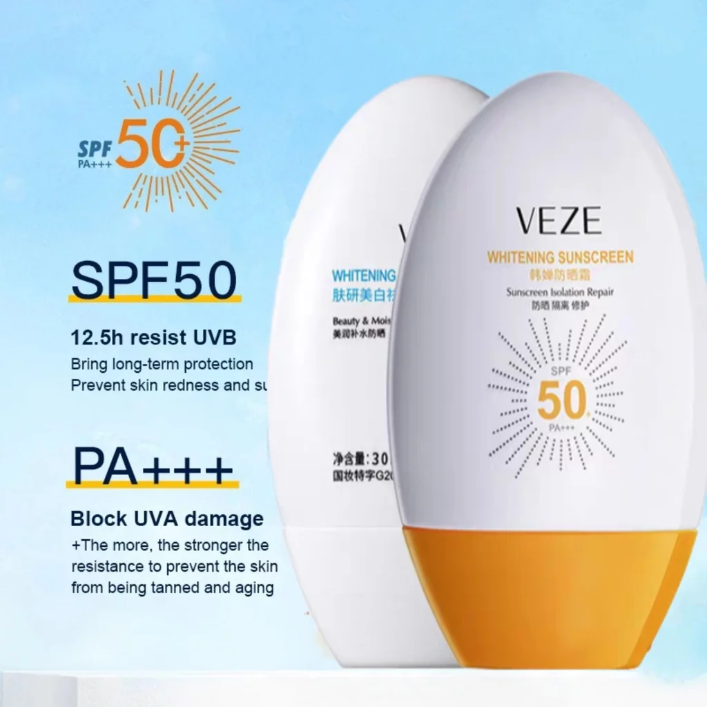 VEZE-crema UV de 45ML, hidratante, blanqueamiento y eliminación de manchas, refrescante ...