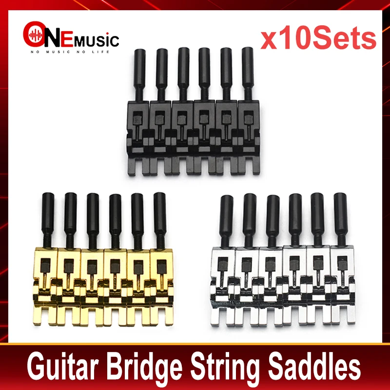 10Sets-Electric-Guitar-Double-Locking-Systyem-Locked-String-Saddles ...