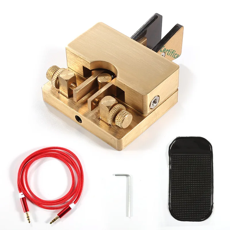 JCY-56-Brass-Telegraph-Key-Automatic-Key-Dual-Paddle-Magnetic-CW-Key ...