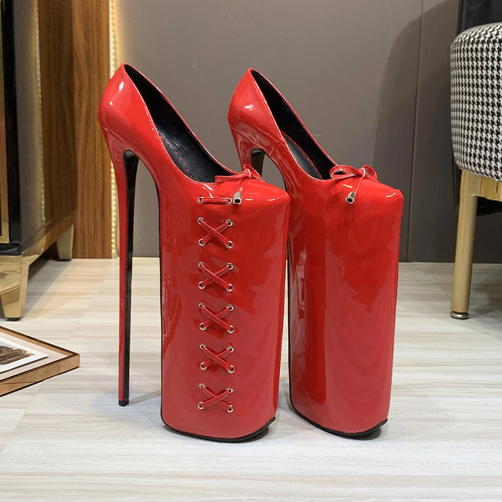 30cm-Very-High-Heels-Photo-Shoot-Show-Pumps-Platform-Women-Men-Bow ...