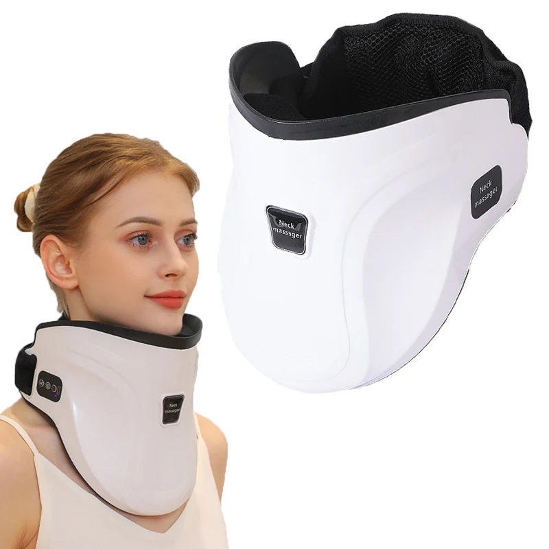 Electric-Neck-Massager-Heating-Chiropractic-Pain-Relief-Smart-Bluetooth ...