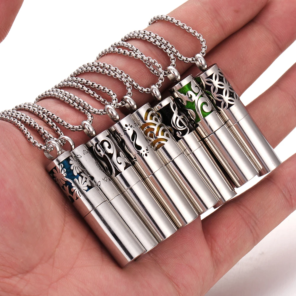 Collar-con-colgante-de-aromaterapia-para-mujer-medall-n-con-difusor-de ...