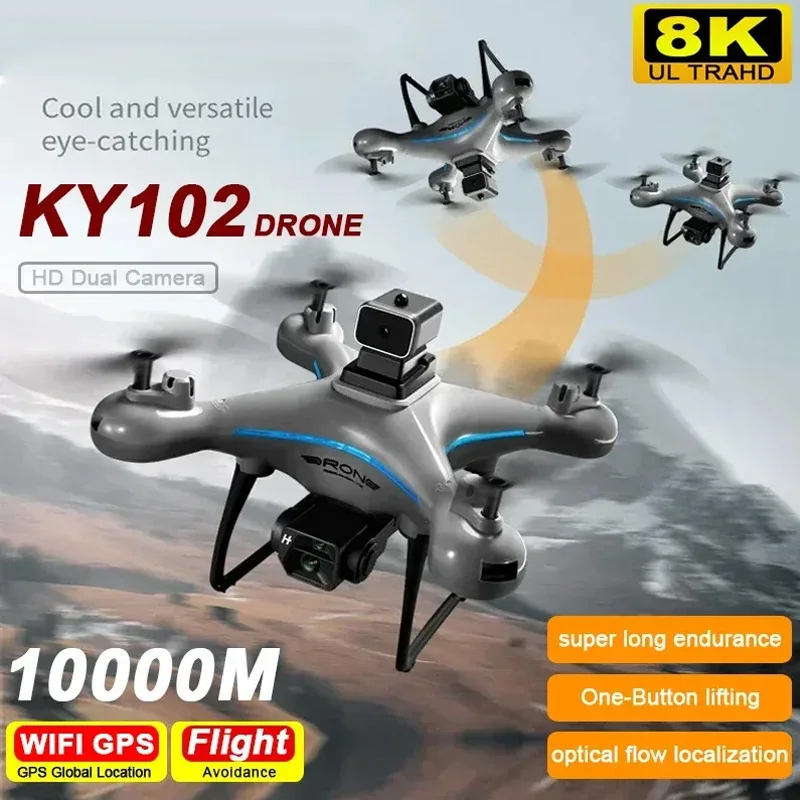 New-KY102-Drone-8K-Professional-HD-Dual-Camera-Aerial-Photography-360-Obstacle-Avoidance-Optical ...