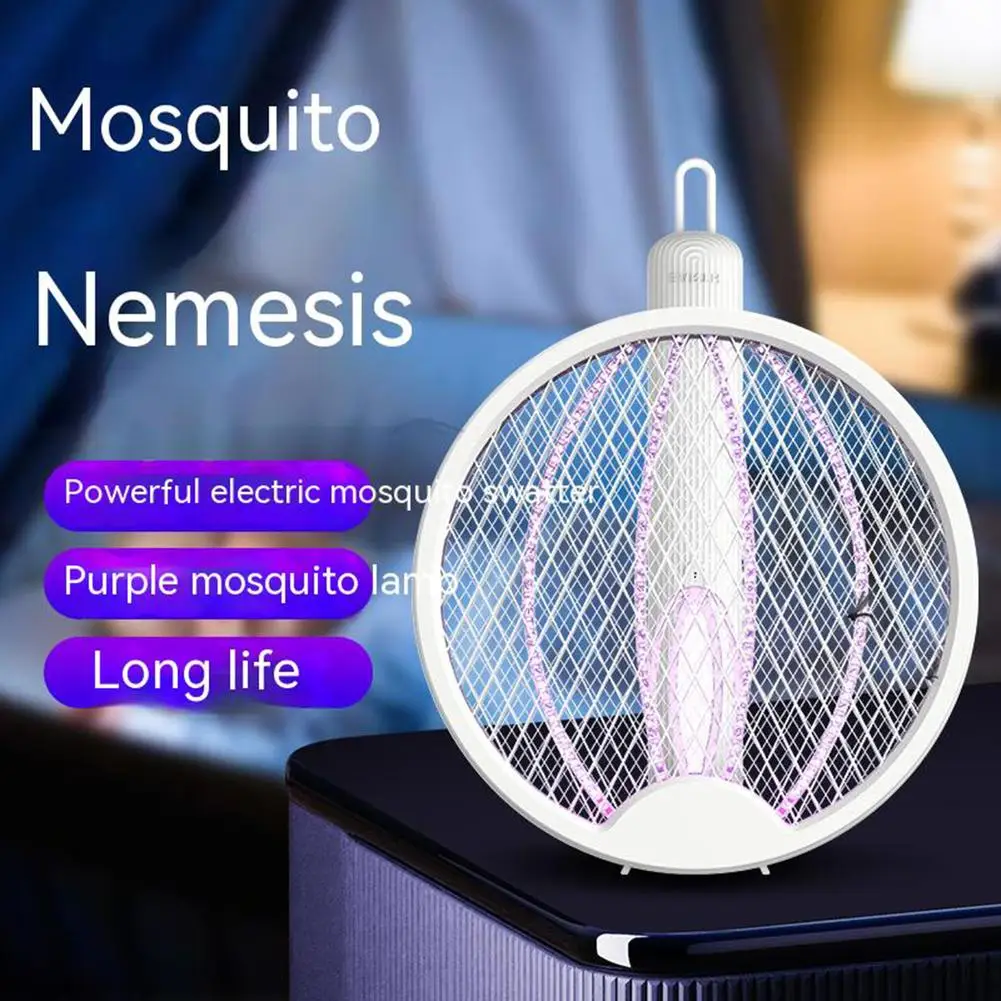 Dc3000v-Foldable-Electric-Mosquito-Racket-Usb-Rechargeable-Mosquito ...