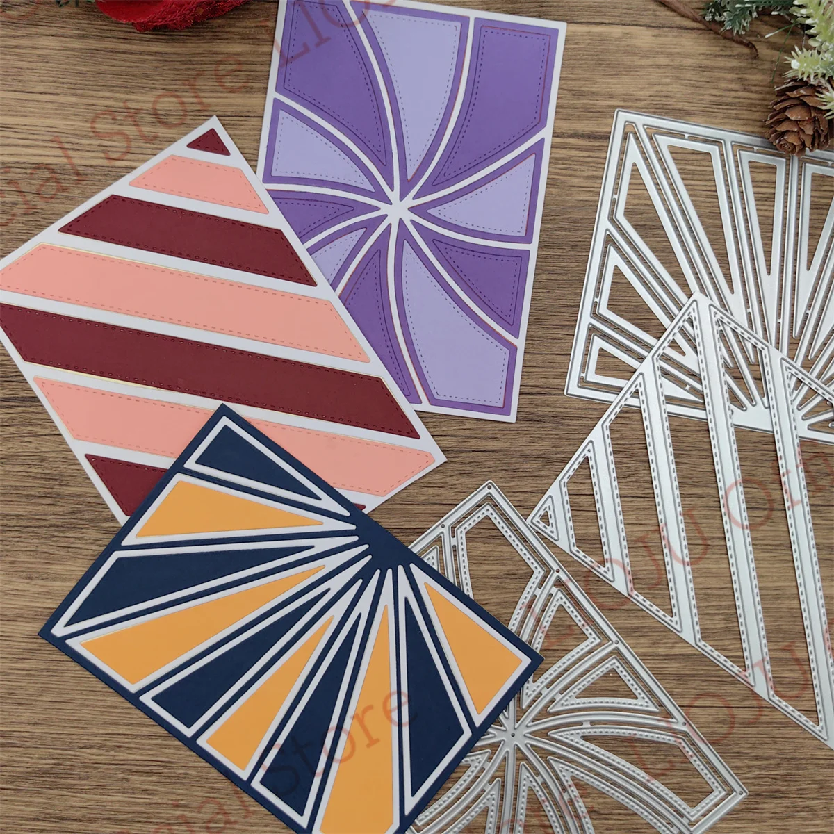 Geometric-Irregular-Pattern-Backdrop-Dies-Scrapbooking-Die-Cuts ...