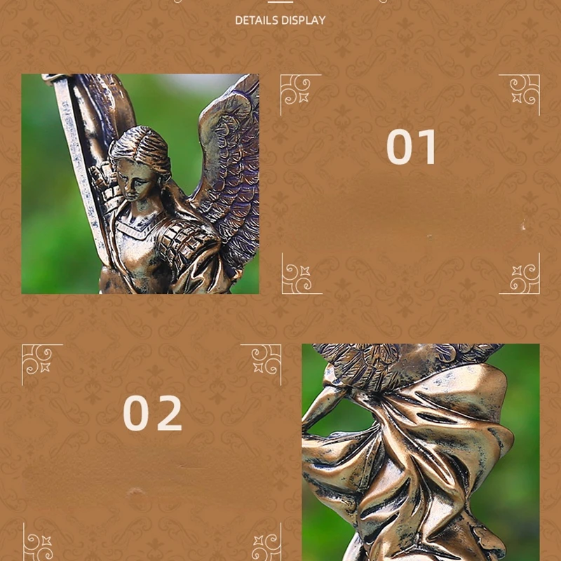 Angel Killing Demon Statue