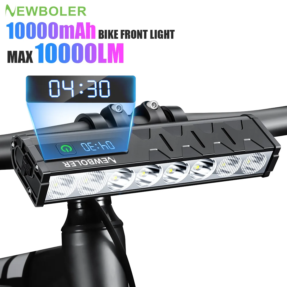 NEWBOLER-Bicycle-Light-Front-10000Lumen-Bike-Light-10000mAh-Waterproof ...