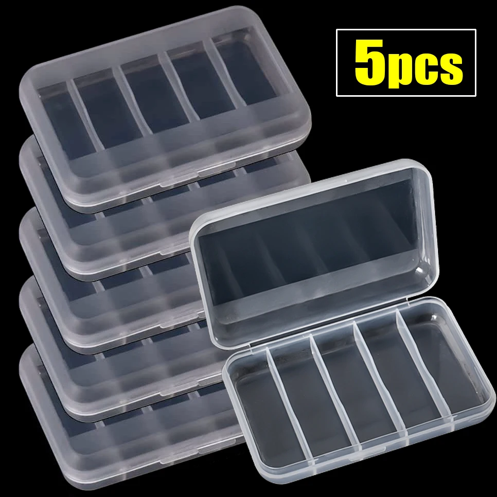 Transparent-Storage-Boxes-5-Palace-Grid-Containers-with-Lids-Small ...