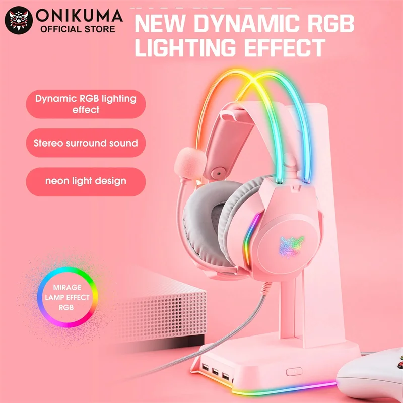 ONIKUMA-X26-Professiona-Wired-Gaming-Headphones-New-Dynamic-RGB ...