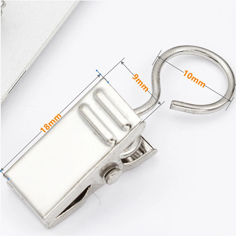 Pince à linge,Clips pour rideaux en acier inoxydable, 50 pièces ...