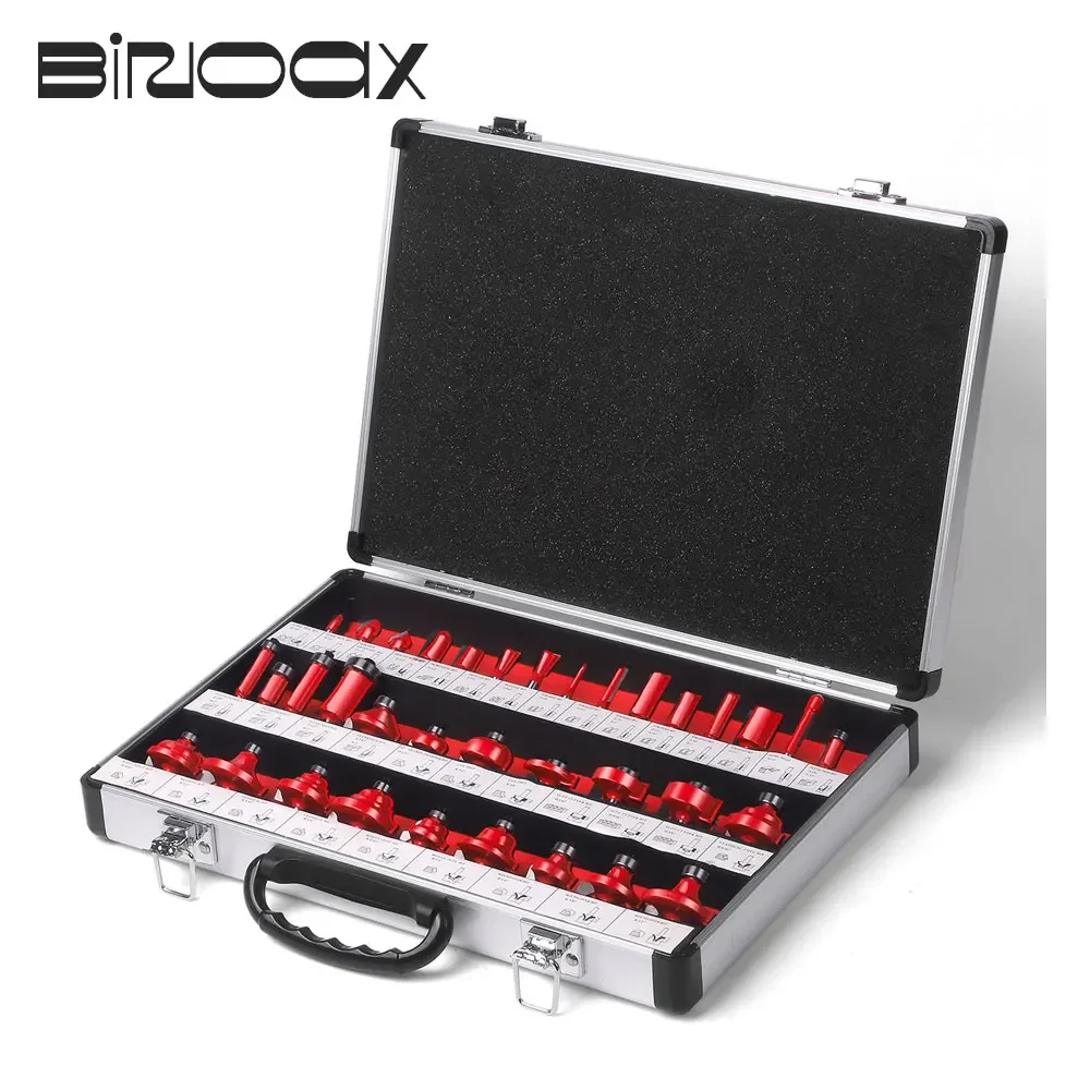 Binoax-35pcs-Router-Bit-Set-6mm-and-1-4-Shank-Tungsten-Carbide-Tip ...