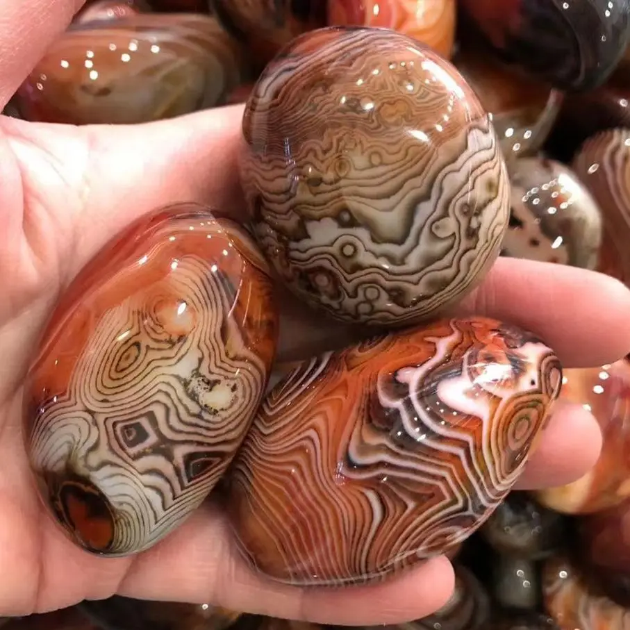 Natural Irregular Smooth Agate Stone Reiki Healing Crystal Home Decor ...