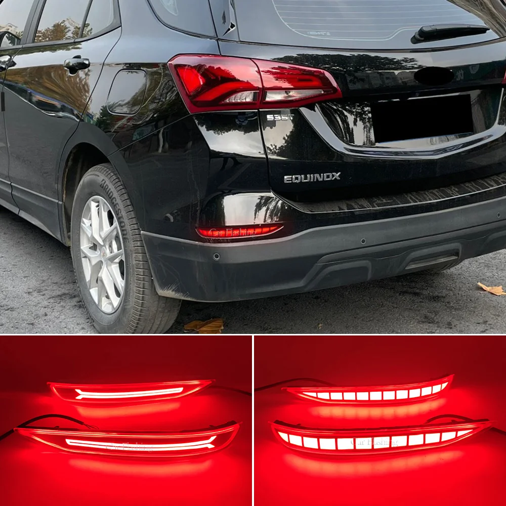 Car LED Rear Bumper Reflector Lights For Chevrolet Equinox 2017 2018 ...