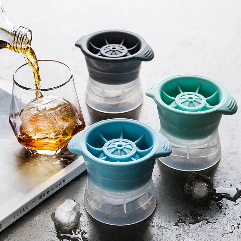 Large-Size-Ice-Ball-Mold-Food-Grade-Silicone-DIY-Ice-Tray-Mould-Juice ...