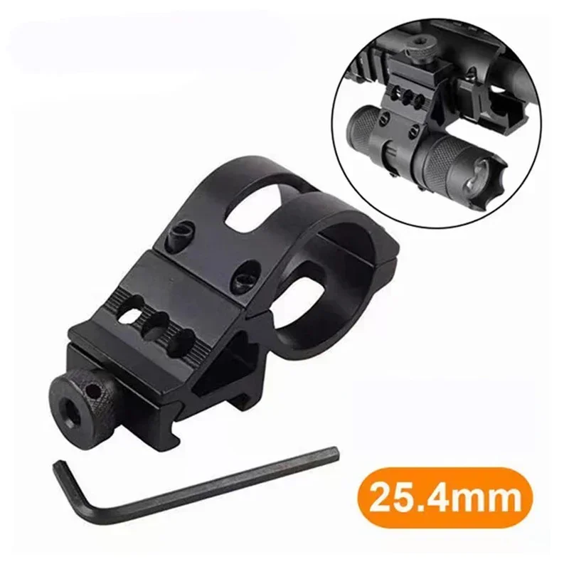 25-4mm-45-Degree-Offset-Side-Mount-Gun-Torch-Flashlight-Holder-Scope ...